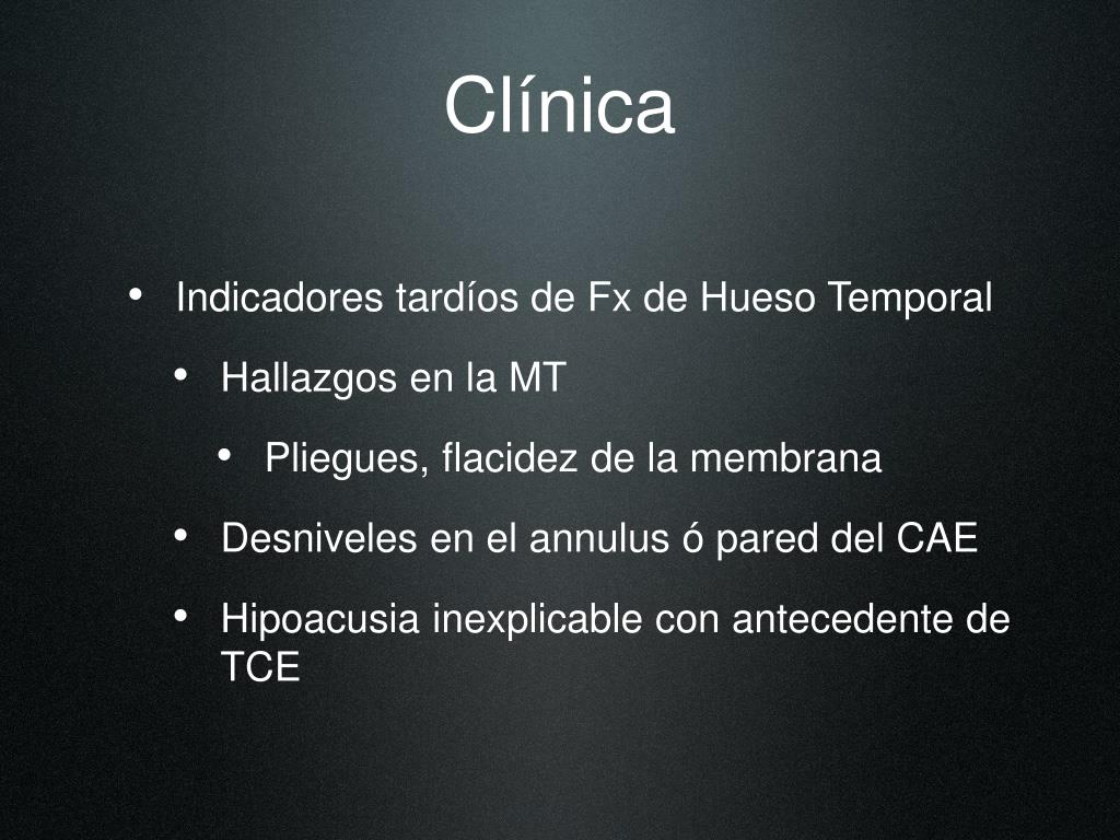 PPT - Fracturas del Hueso Temporal Evaluación y manejo PowerPoint ...
