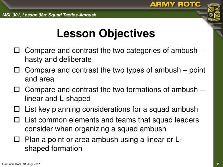 PPT - Squad Tactics- Ambush PowerPoint Presentation - ID:3350812