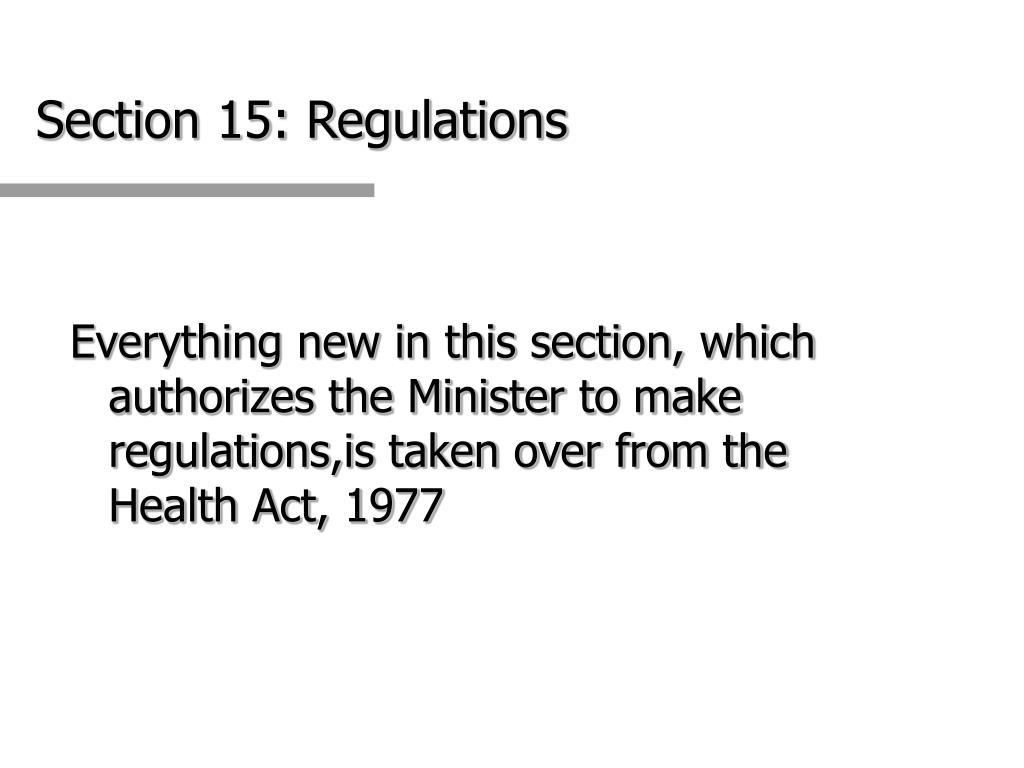PPT - FOODSTUFFS , COSMETICS AND DISINFECTANTS AMENDMENT BILL ...