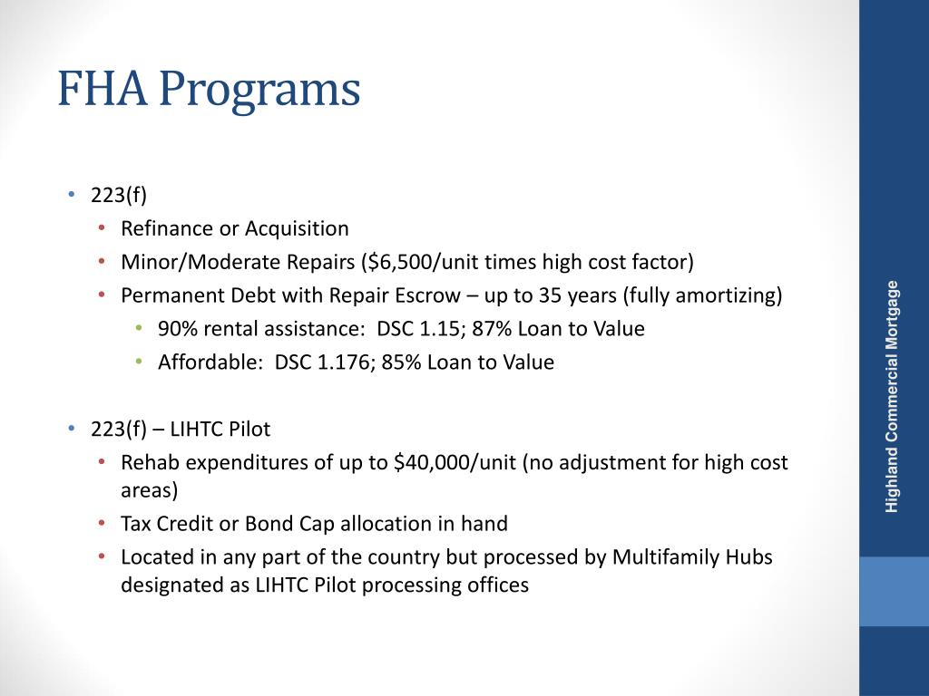 PPT - FHA Lending & RAD Susan Hall, CEO of HCM Sheri Davis, Deputy ...