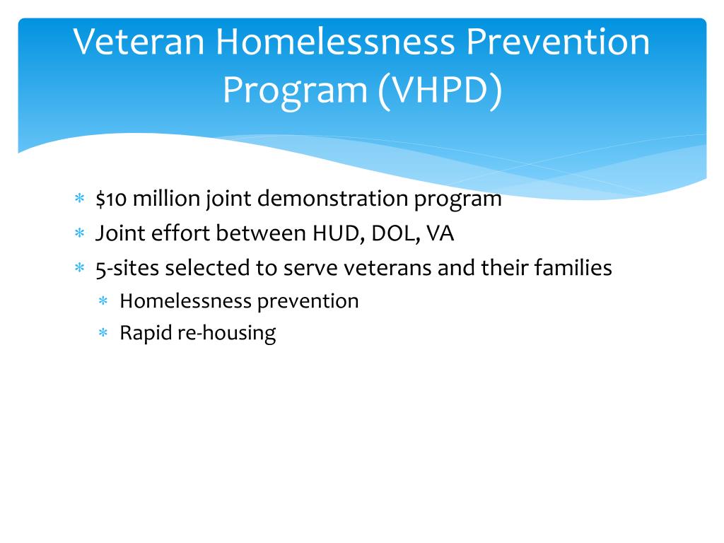 PPT - Ending Veteran Homelessness Opportunities, Challenges and ...
