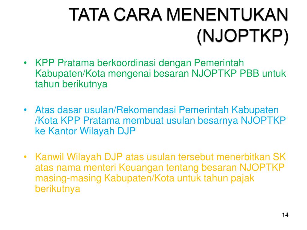PPT - PENDATAAN DAN PENILAIAN PAJAK BUMI DAN BANGUNAN PowerPoint ...