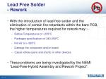 PPT - “ The Impact of Lead Free Solder on PCB Test & Inspection ...