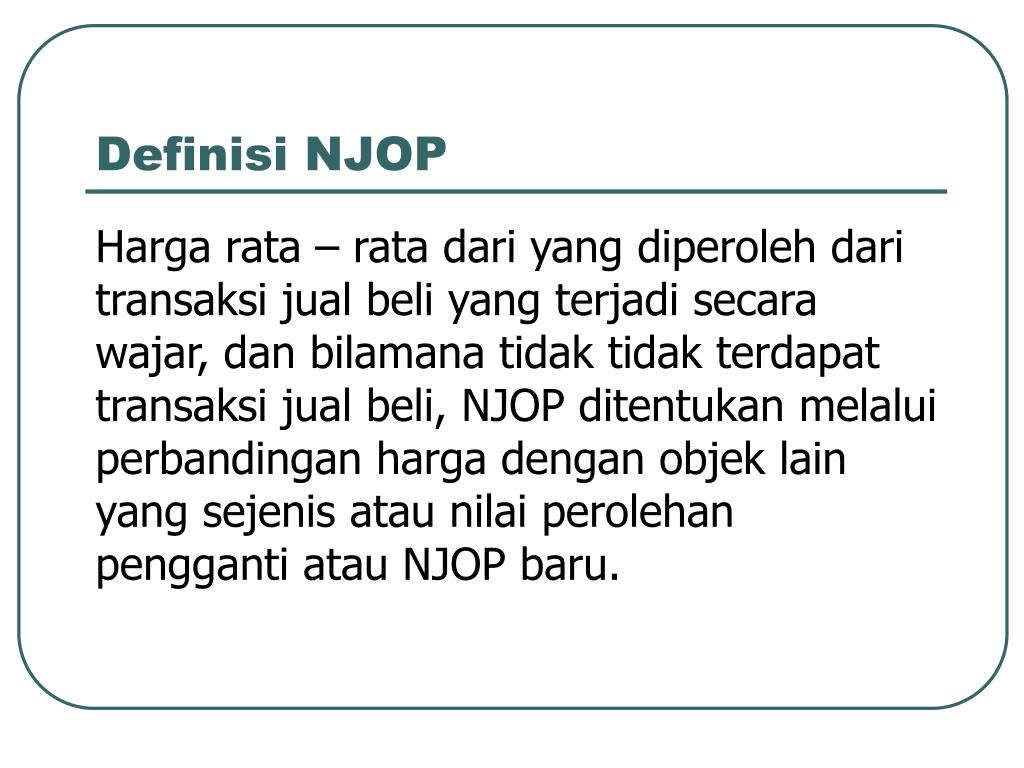 PPT - PAJAK BUMI DAN BANGUNAN Pedesaan dan Perkotaan PowerPoint ...