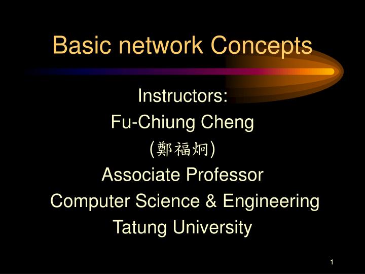 PPT - Basic network Concepts PowerPoint Presentation, free download ...