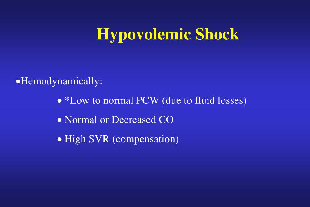PPT - Hypotension, Shock, Hemorrhage and IV Fluid Resuscitation Ziad ...