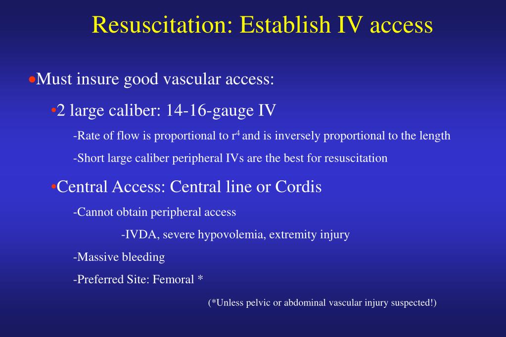 PPT - Hypotension, Shock, Hemorrhage and IV Fluid Resuscitation Ziad ...