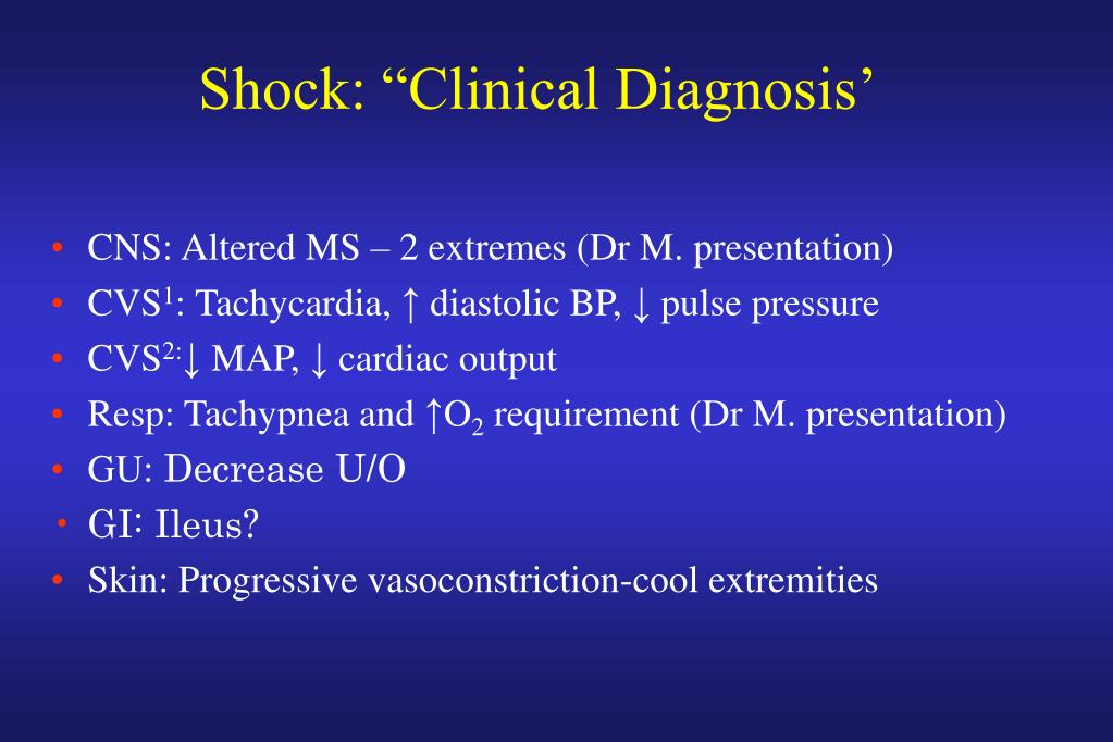 PPT - Hypotension, Shock, Hemorrhage and IV Fluid Resuscitation Ziad ...