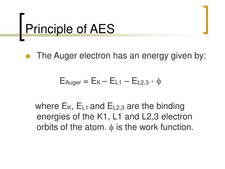PPT - Auger Electron Spectroscopy PowerPoint Presentation - ID:3353228