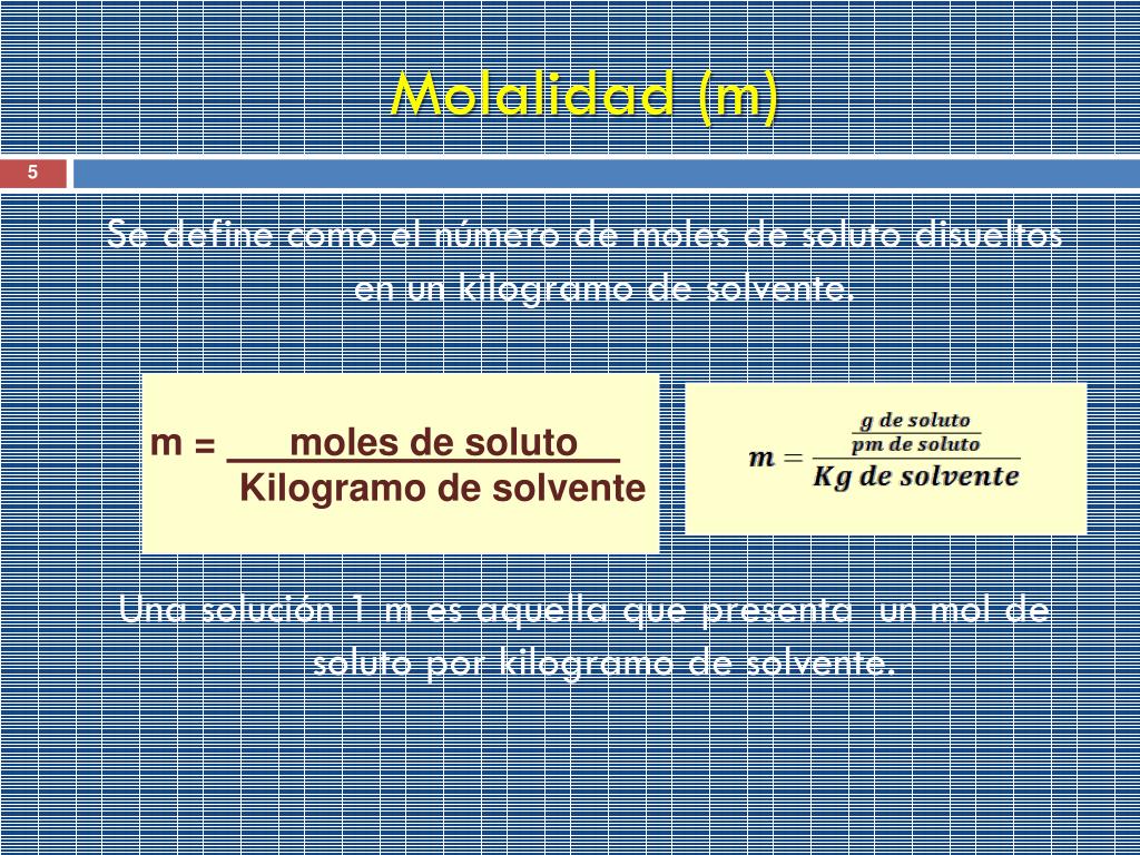 PPT - Semana 09 CONCENTRACION DE LAS SOLUCIONES II PowerPoint ...
