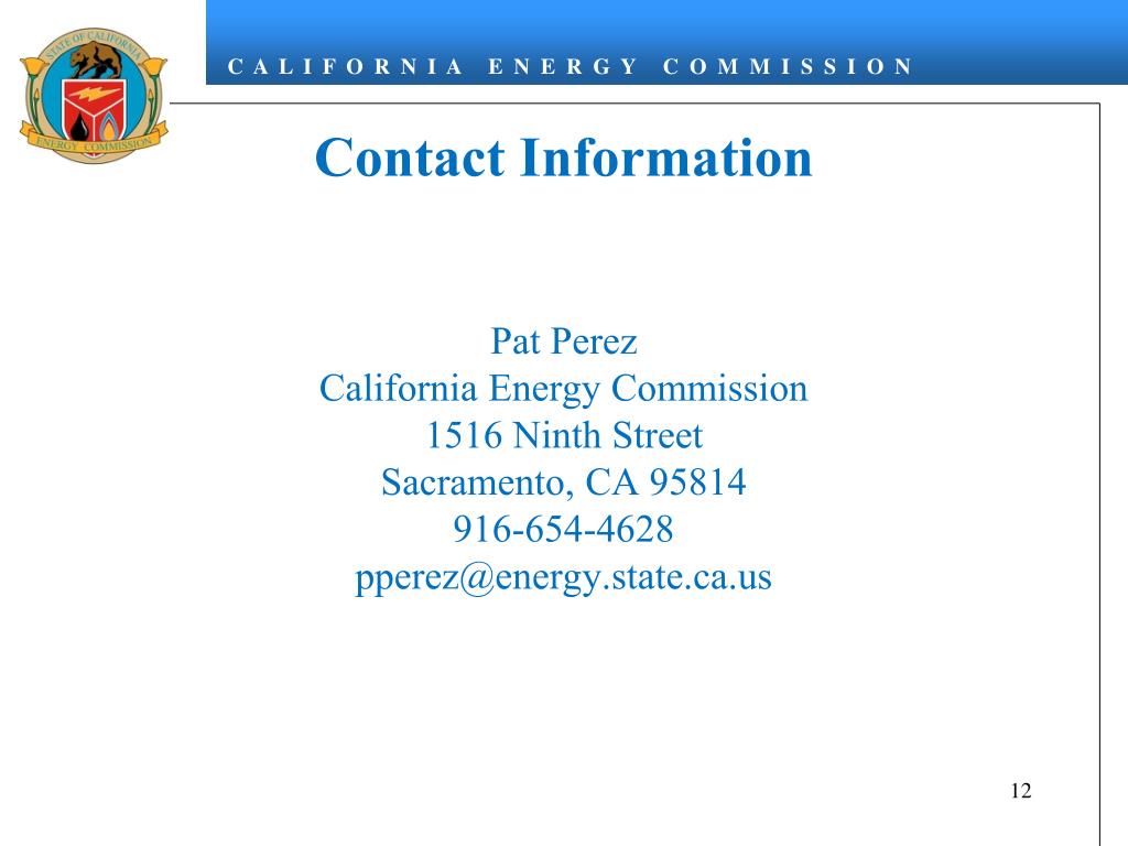 PPT - California Energy Commission Electric Vehicle Activities Pat ...