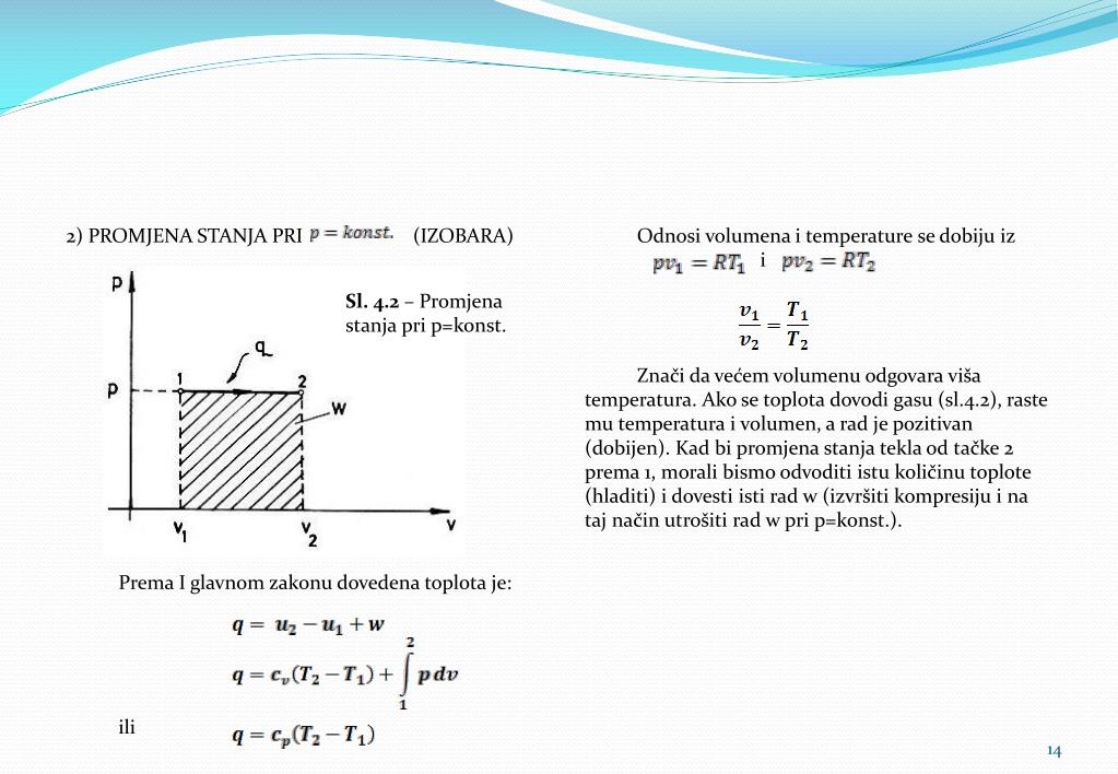 PPT - POMORSKI FAKULTET BAR TERMODINAMIKA (za BM) PowerPoint ...