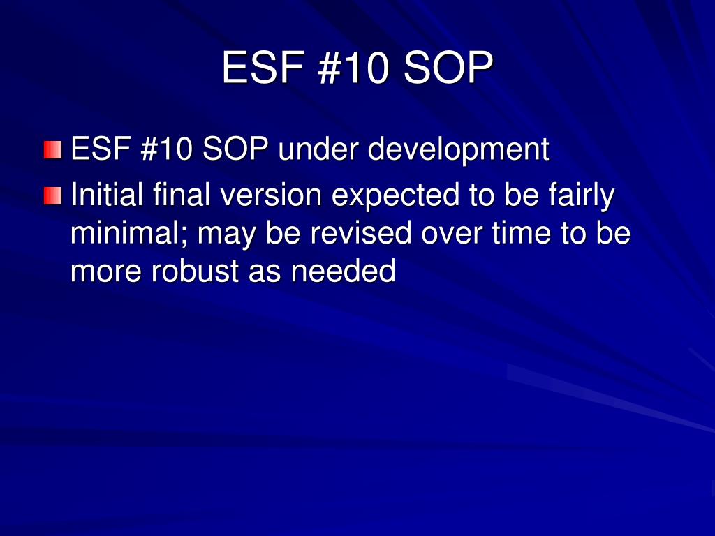 PPT - Oil and Hazardous Materials Incident Annex and ESF #10 PowerPoint ...