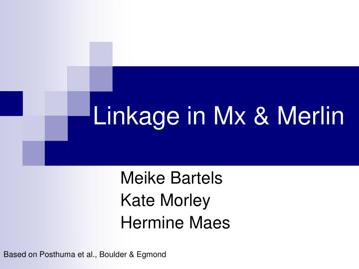 PPT - Linkage in Mx & Merlin PowerPoint Presentation, free download ...
