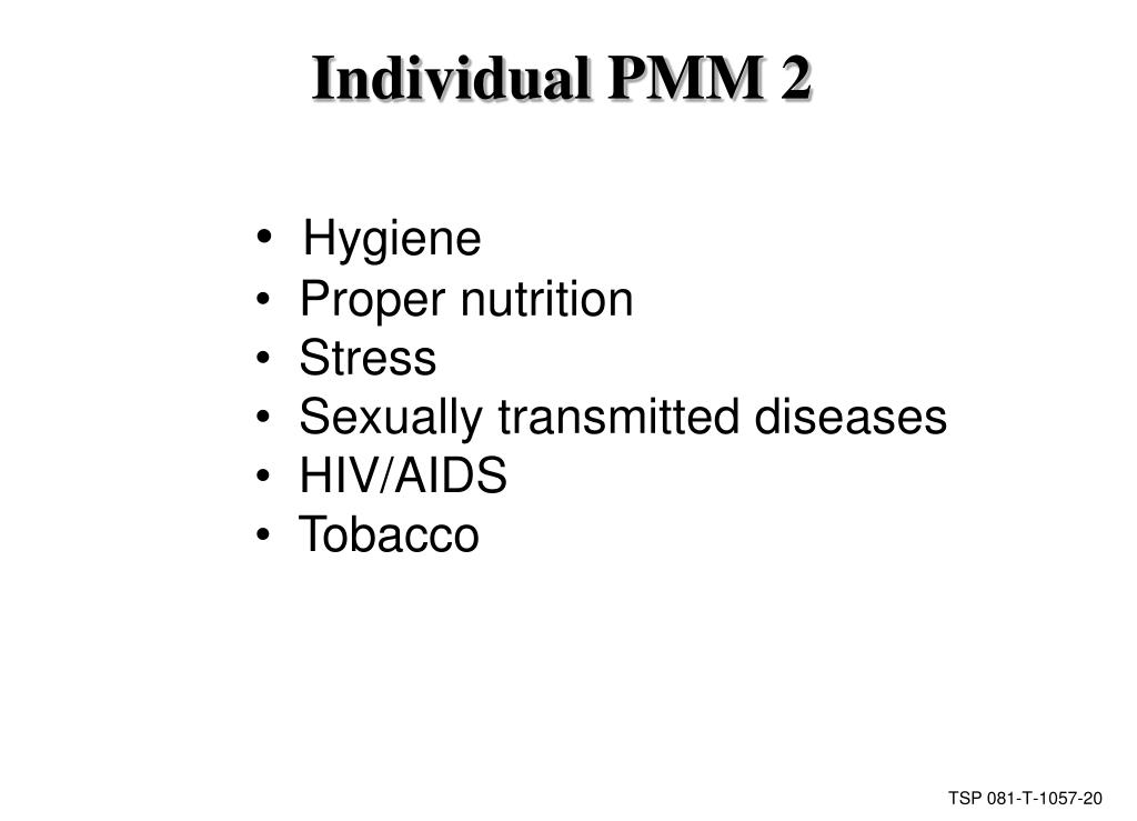 PPT - Supervise Compliance with Preventive Medicine Measures (PMM ...