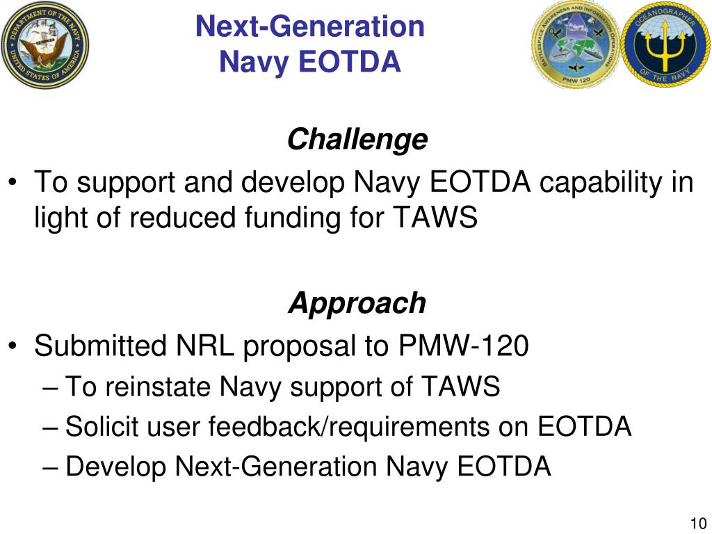 PPT - Navy progress in EO Tactical Decision Aid technology LCDR Keith ...