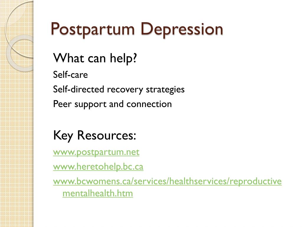Ppt Postpartum Depression Powerpoint Presentation Free Download Id