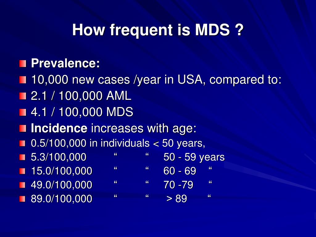 PPT - MYELODYSPLASTIC SYNDROMES 2009 PowerPoint Presentation, free ...