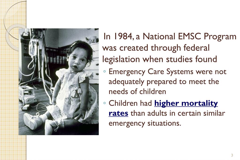 PPT - Emergency Medical Services for Children (EMSC) Overview National ...