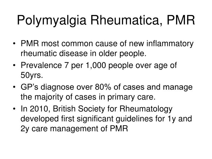 PPT - Polymyalgia Rheumatica PowerPoint Presentation - ID:3355982