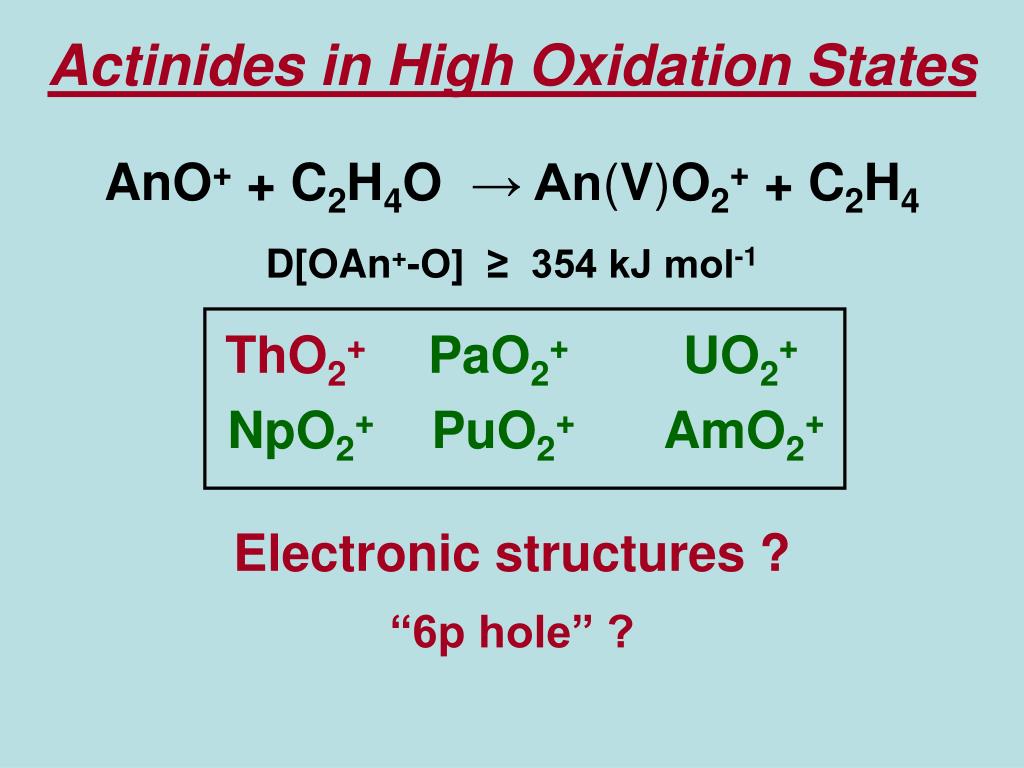 PPT - 5f-element chemistry revealed by actinide ions in the gas phase ...