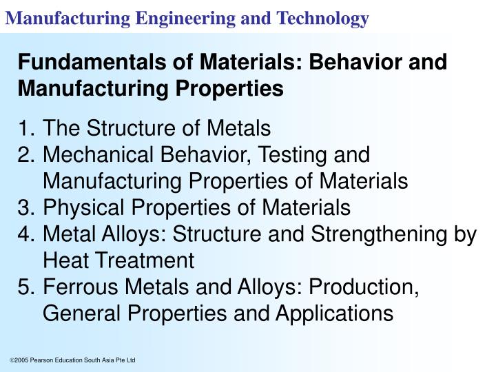 PPT - The Structure of Metals Mechanical Behavior, Testing and ...