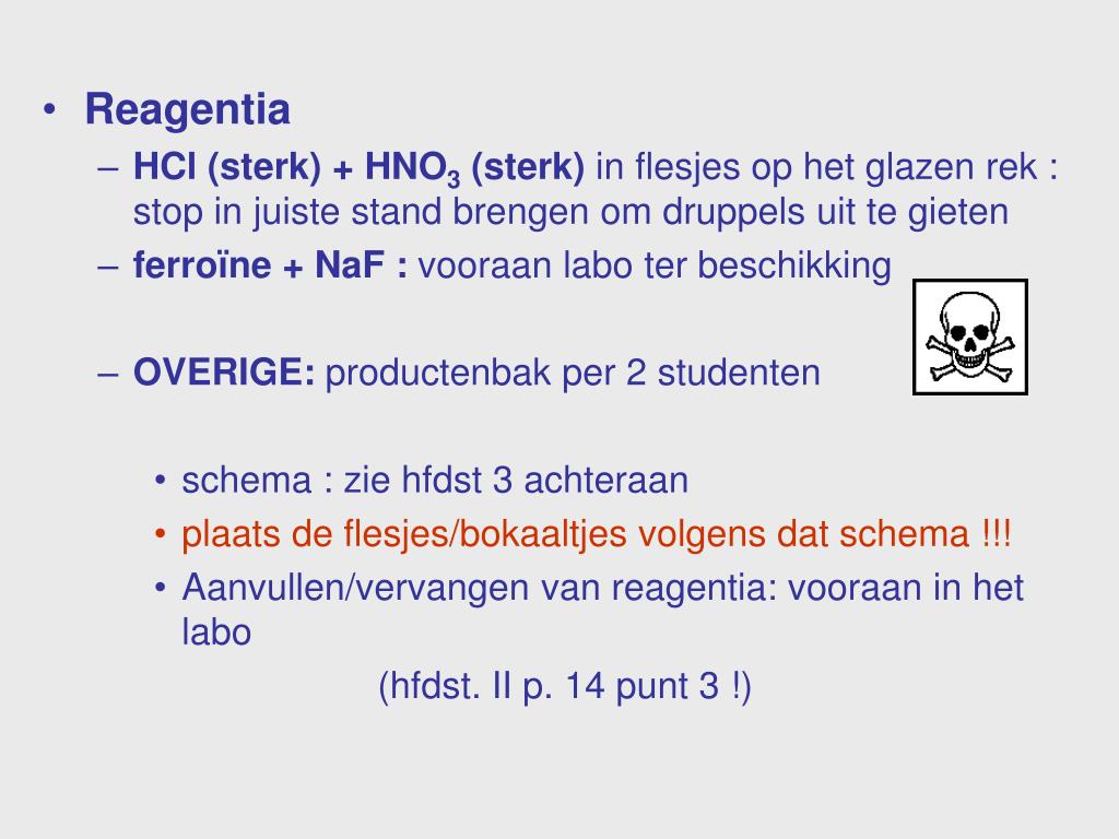 PPT - Praktische Oefeningen deel II Semi-micro- Kwalitatieve Analyse ...