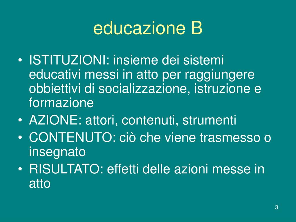 PPT - Educazione Formazione Pedagogia PowerPoint Presentation, free ...