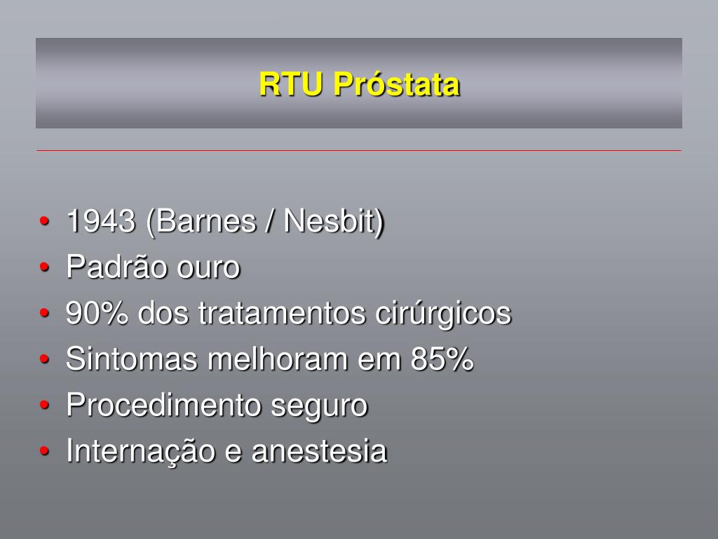 PPT - OPÇÕES DE TRATAMENTO CIRÚRGICO HIPERTROFIA PROSTÁTICA BENIGNA HPB ...