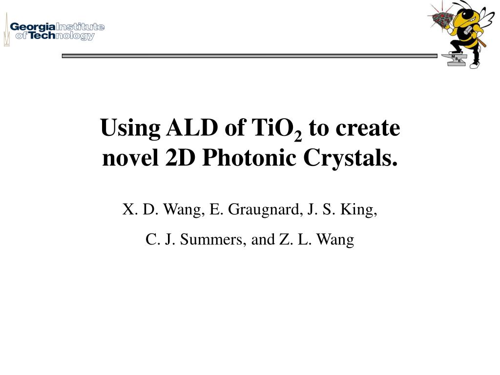 PPT - PHOTONIC CRYSTALS @ GEORGIA TECH PowerPoint Presentation, free ...