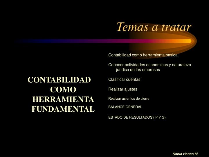 PPT - Temas a tratar PowerPoint Presentation, free download - ID:3358204