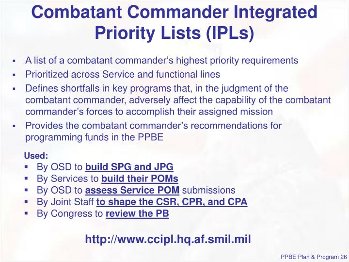 PPT - Planning, Programming, Budgeting & Execution Process (PPBE ...