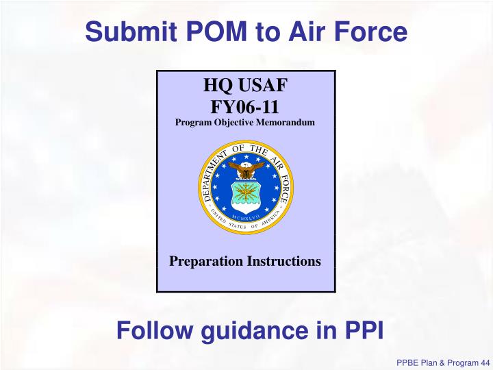 PPT - Planning, Programming, Budgeting & Execution Process (PPBE ...