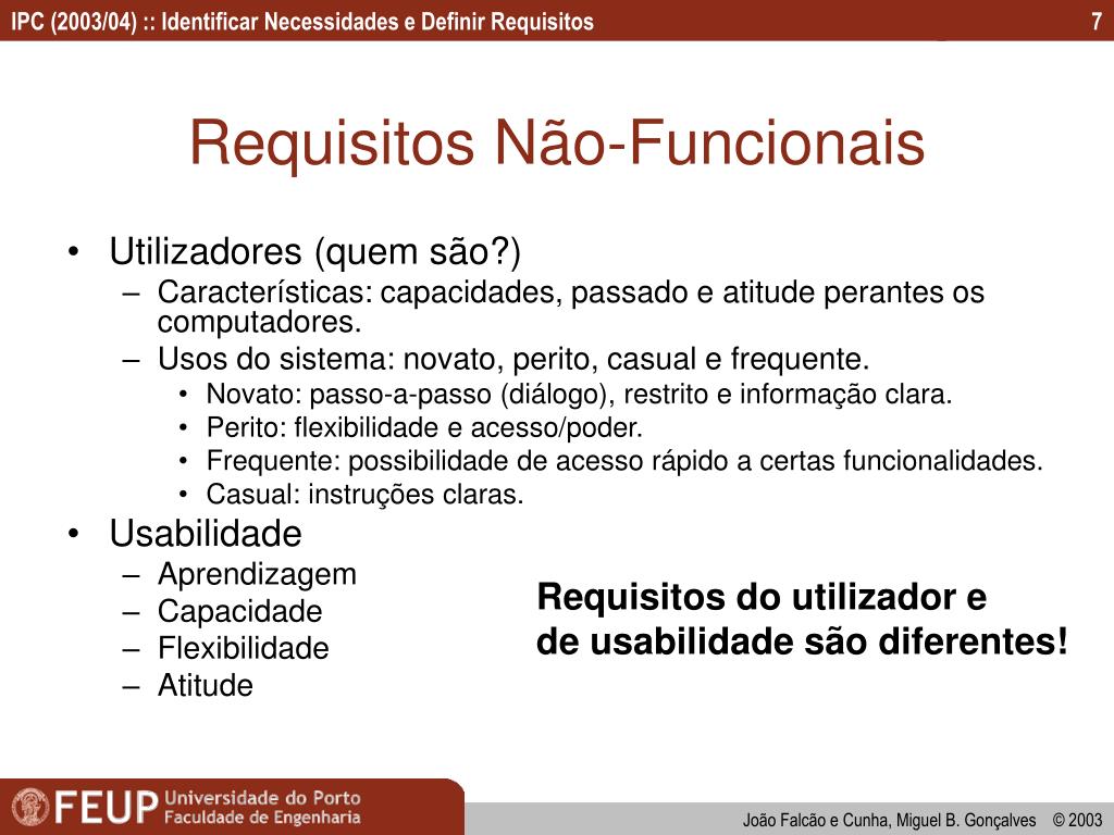 PPT - Uma boa definição de requisitos é essencial para vir a ...