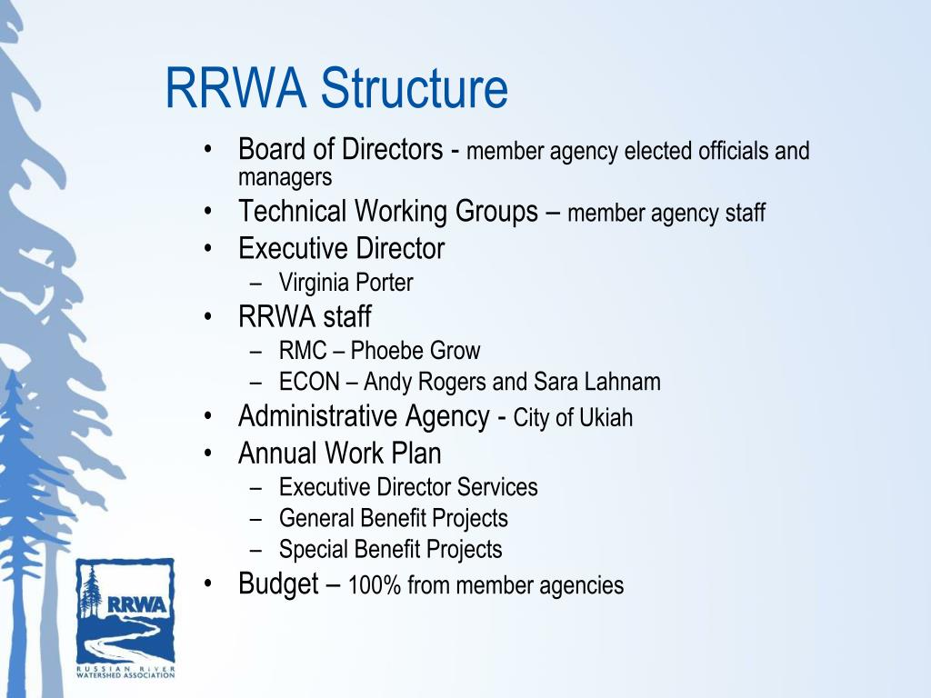 PPT - Overview of the Russian River Watershed Association presented to ...