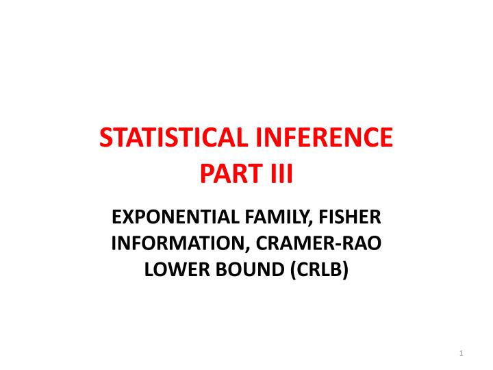 PPT - STATISTICAL INFERENCE PART III PowerPoint Presentation, free ... PPT - STATISTICAL INFERENCE PART III PowerPoint Presentation, free ...