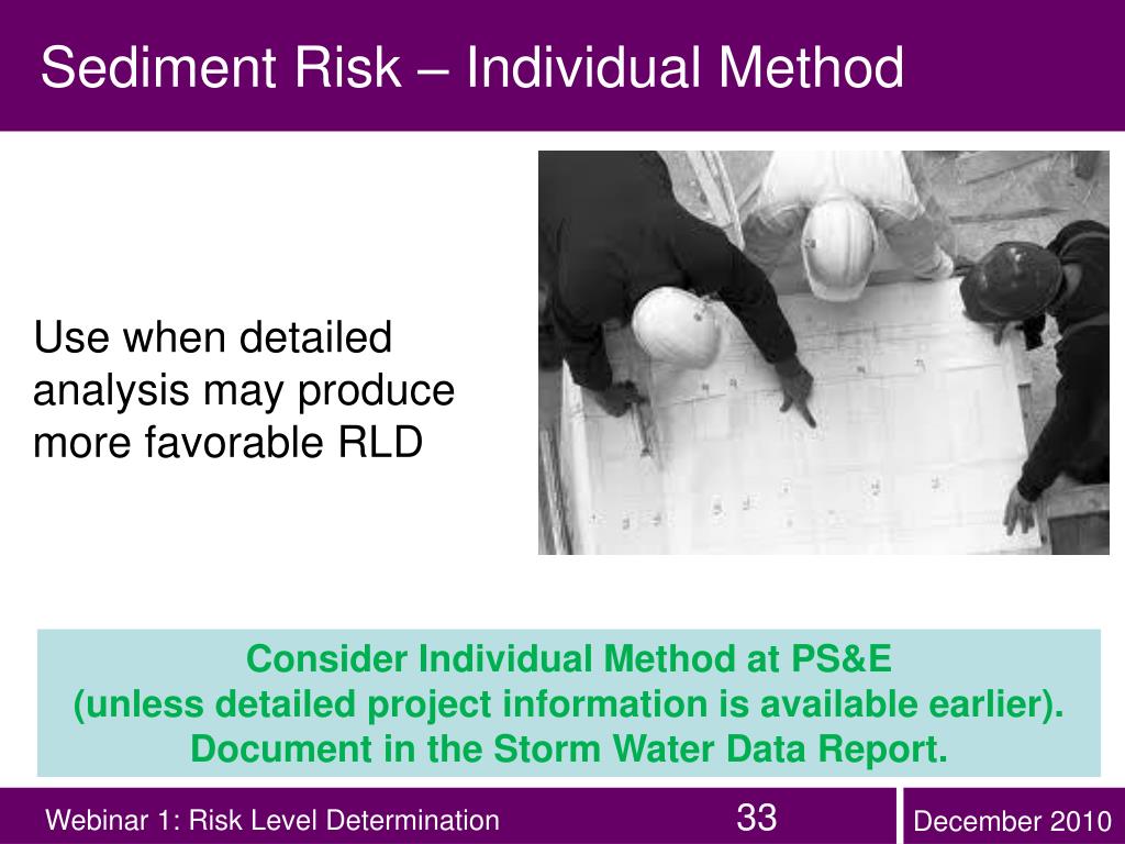 PPT - Risk Level Determination (RLD) for the Construction General ...