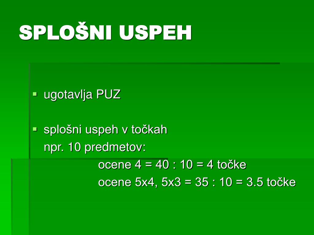 PPT - PRAVILNIK O OCENJEVANJU ZNANJA V POKLICNEM IN SRED. STROKOVNEM ...