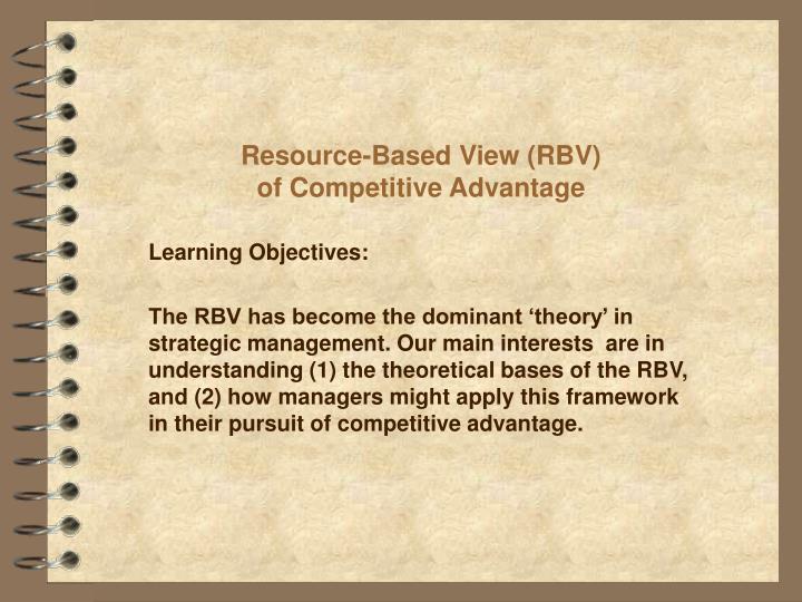 PPT - Resource-Based View (RBV) of Competitive Advantage PowerPoint ... PPT - Resource-Based View (RBV) of Competitive Advantage PowerPoint ...