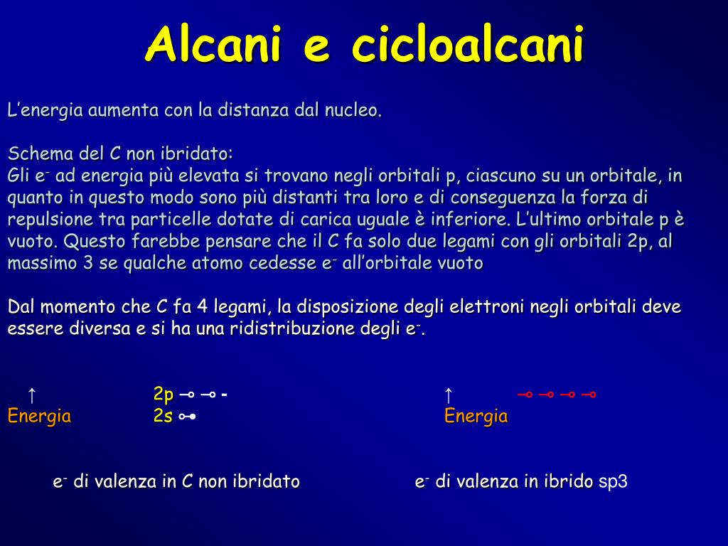 PPT - Alcani, alcheni, alchini, cicloalcani e composti aromatici ...