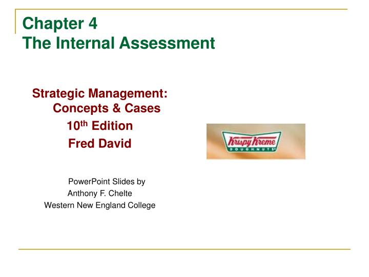 Ppt Chapter 4 The Internal Assessment Powerpoint Presentation Free