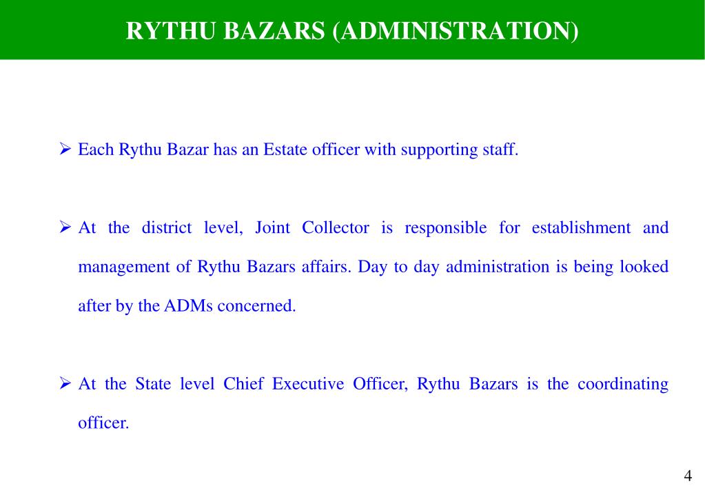 PPT - RYTHU BAZARS (Farmers Markets) PowerPoint Presentation, free ...