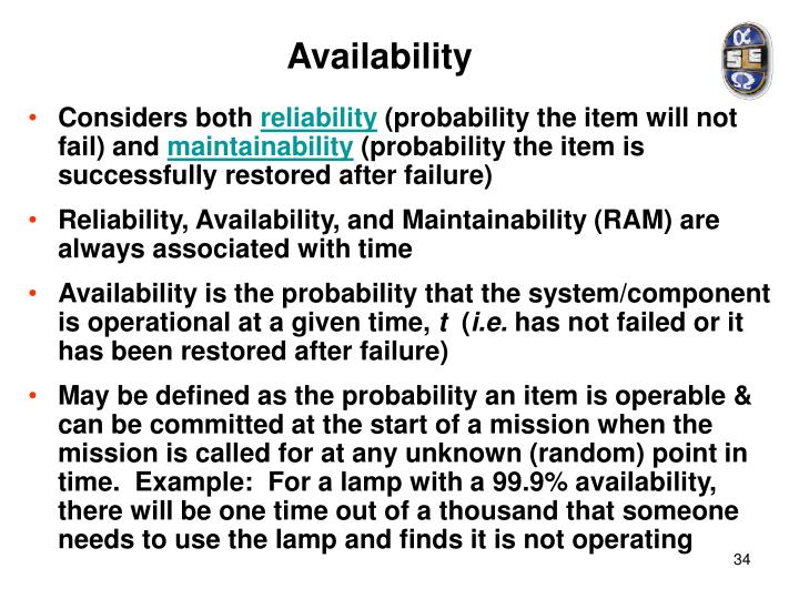 PPT - RELIABILITY, MAINTAINABILITY & AVAILABILITY INTRODUCTION ... PPT - RELIABILITY, MAINTAINABILITY & AVAILABILITY INTRODUCTION ...