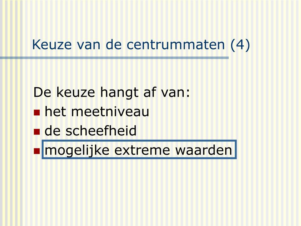 PPT - Hoofdstuk 3 Maatstaven voor ligging en spreiding PowerPoint ...