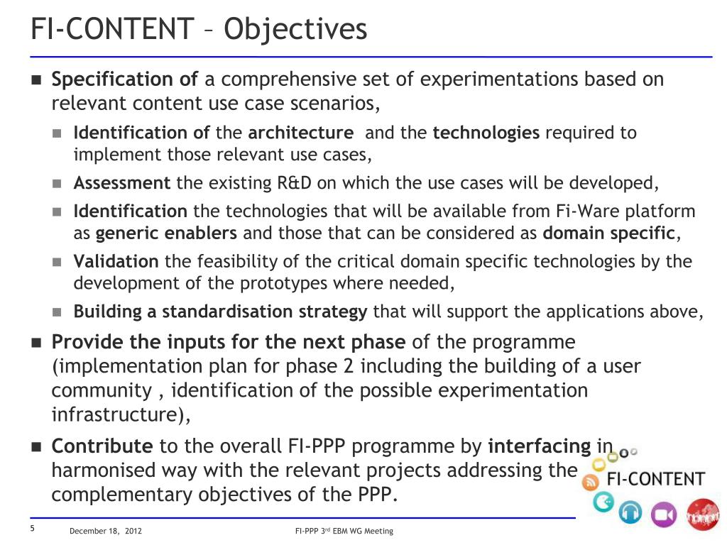PPT - 3rd EBM WG Meeting – 18th Dec 2012 Joachim Köhler & Michael Eble ...