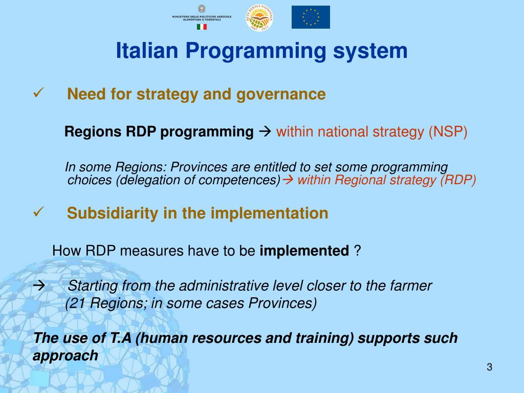 PPT - The Italian “National Rural Network” Workshop on Successful Work ...