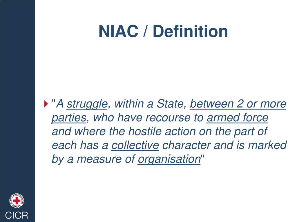 PPT - The Role of the ICRC in Armed Conflicts and Humanitarian ...