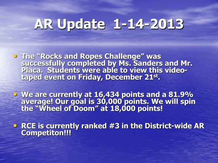 PPT - AR Update 1-14-2013 PowerPoint Presentation, free download - ID ...