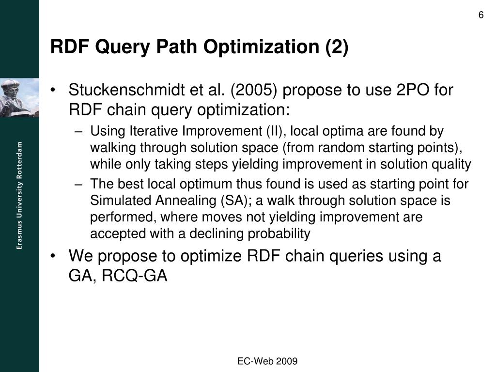 Ppt Rcq Ga Rdf Chain Query Optimization Using Genetic Algorithms Powerpoint Presentation Id