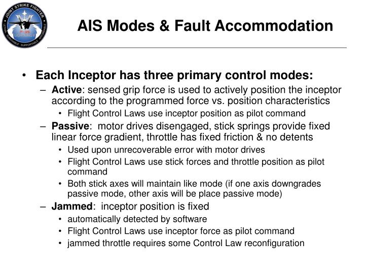 PPT - ACTIVE STICK & THROTTLE FOR F-35 Joseph Krumenacker NAVAIR Flight ...